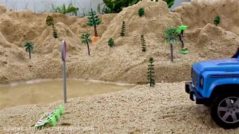 ماشین بازی کودکان جمع آوری کامیون کمپرسی تراکتور اسباب بازی جدید کلیپ کودکانه تماشا