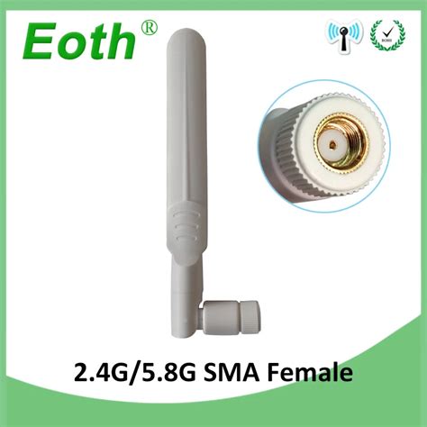 Ghz Ghz Ghz Antenna Dbi Rp Sma Connector Dual Band Wifi Antena Aerial Sma Female