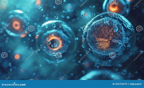 3d Visualization Of Human Cell Structures Within A Microscopic Setting