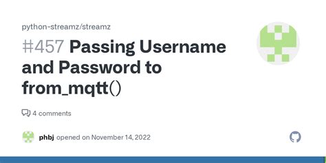 Passing Username And Password To From Mqtt Issue Python