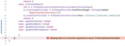 Watchos I Dont Know What The Swift Return Value Would Be Stack