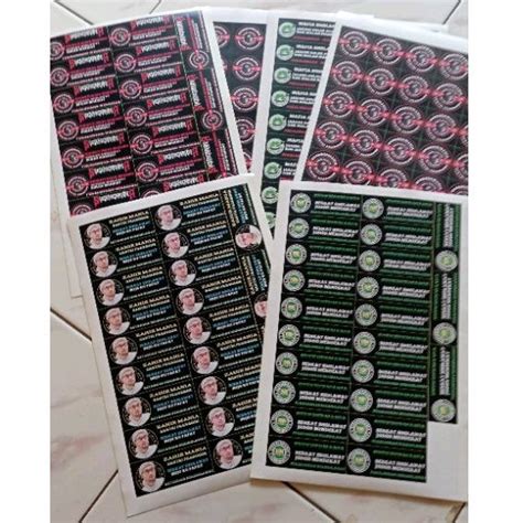 Jual Bisa Pakai Desain Sendiri Cetak Stiker Lembaran Az Zahir Mania Pecinta Sholawat Mafis