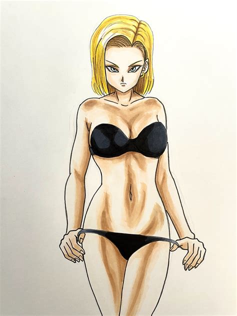 ドラゴンボール 18号 描いてみた いろんなアニメキャラ描いてみたブログ
