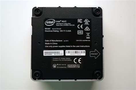 Intel Core I NUC Review NUC I RYH Hardware Overview The