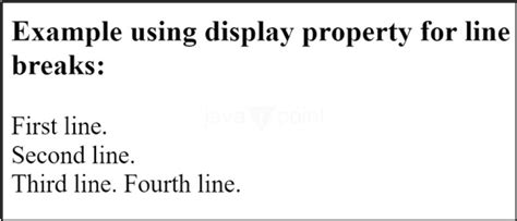 Css Line Break Tpoint Tech