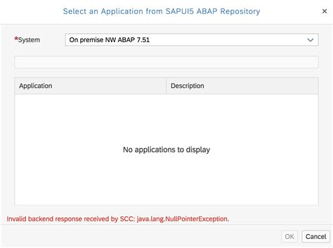 Sap Web Ide Invalid Backend Response Received By Scc Its Full Of Stars