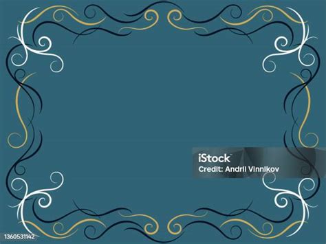 아르 누보 프레임 컬리큐와 빈티지 선형 테두리 아르 데코는 초대장 전단지 및 인사말 카드를위한 템플릿을 디자인합니다 1920 년대의 스타일 1930 년대 벡터 일러스트레이션