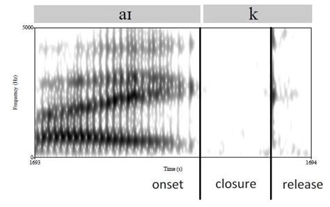 Phases Of The Stop K Exemplified In A Spectrogram Of Like