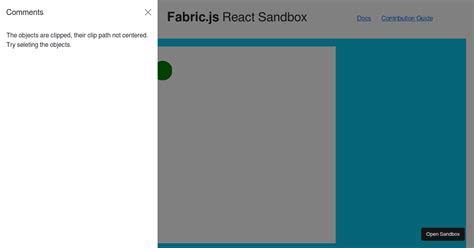 Fabricapp Codesandbox