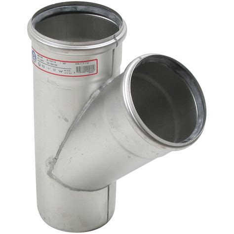 Stainless Steel Wye Metal Pipe Wye 14n991 W4x4 45 316 Grainger