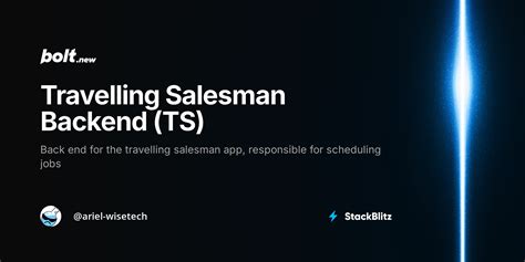 Travelling Salesman Backend Ts