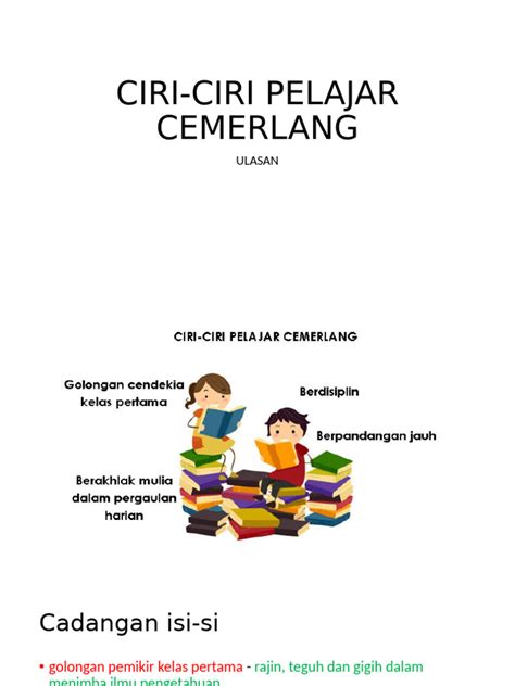 Ciri Ciri Pelajar Cemerlang Pdf