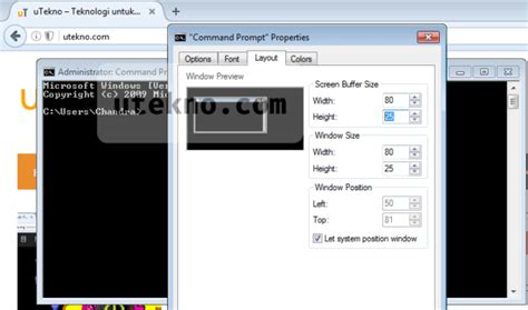 Menghilangkan Scroll Bar Pada Command Prompt Utekno