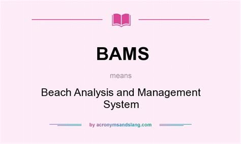 Bams Beach Analysis And Management System In Undefined By