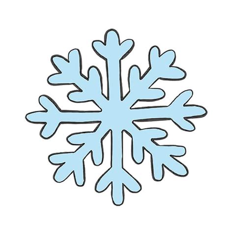 Step By Step Drawing Tutorial To Draw A Snowflake Easy Drawings