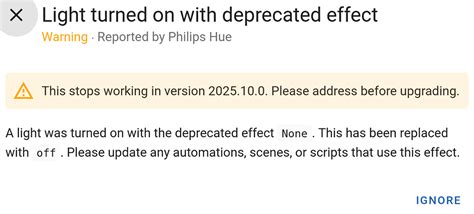 How To Track Down This Repair Deprecated Effect None Configuration Home Assistant Community