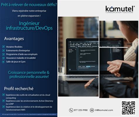 Ingénieur Infrastructuredevops Komutel