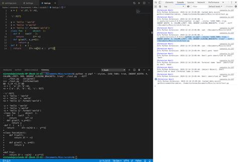 Formatter Vscode Python Found Passing Yapf Arguments Incorrectly To Python Failing To Format