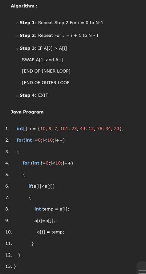 Solved Algorithm Bubble Sort In Bubble Sort Each Element Chegg