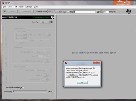 Ads1259 Evm Interfacing Problem Data Converters Forum Data