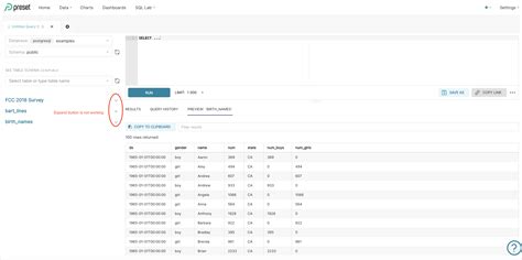 Sql Lab Expandcollapse Arrow Is Not Working · Issue 13903 · Apachesuperset · Github