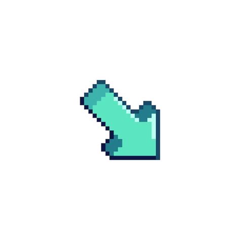 Premium Vector Pixel Art Arrow Vector Icon