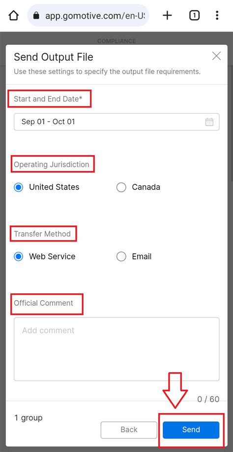 How To Send An Output File From The Fleet Dashboard Using A Mobile Device Motive Help Center