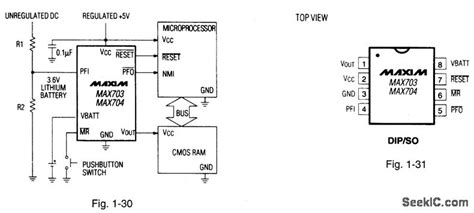 Low Cost Supervisory Circuit With Battery Backup Basic Circuit Circuit Diagram