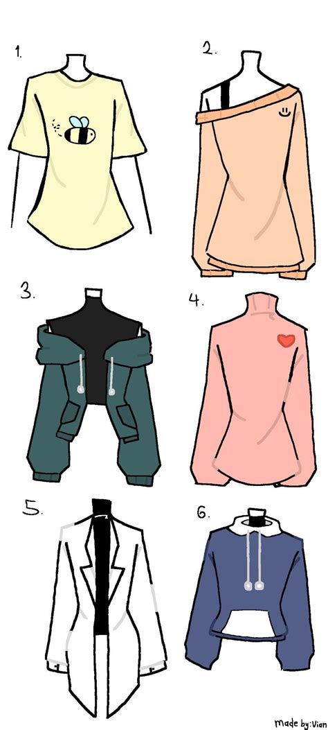 Easy Outfit Drawing Ideas