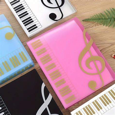A4 Sheet Music Folder With Clamp 5 Line Staff Sheet Clip Music Sheet Page Holder Piano Sheet