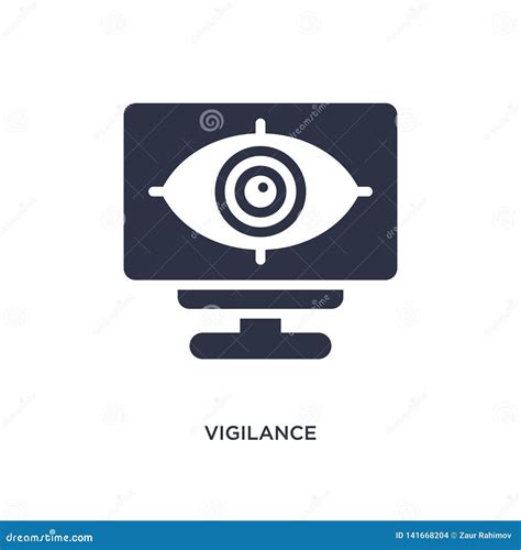 Vigilance Icon On White Background Simple Element Illustration From User Interface Concept
