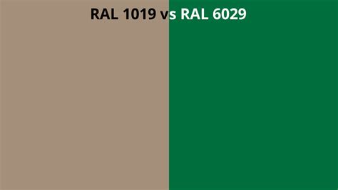 Ral 1019 Vs 6029 Ral Colour Chart Uk