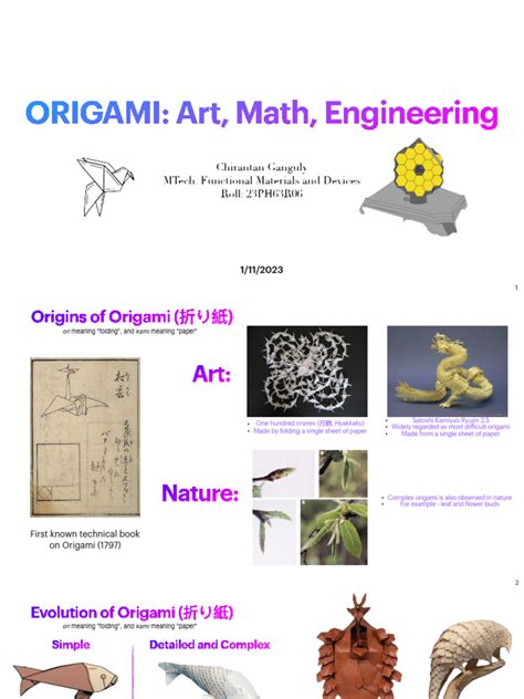 Present And Future Of Origami Engineering Download Free Pdf Origami Mathematics