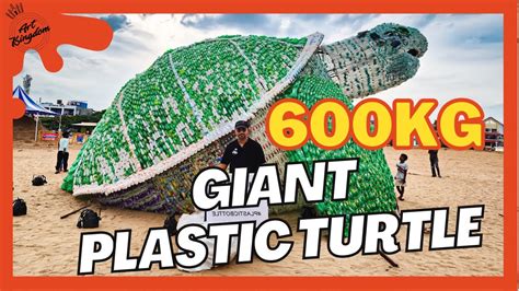 Plastic Waste Turned Into Giant Sea Turtle 🐢 Ocean Pollution