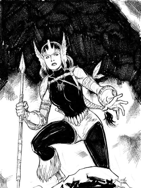 Dani Moonstar As Valkyrie In Andrew Varchos Marvel X Men Comic Art