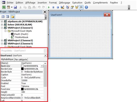 Création Et Gestion Dun Userform Excel Vba