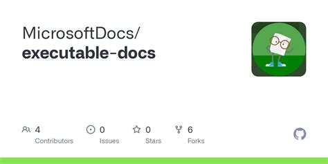 Github Microsoftdocsexecutable Docs