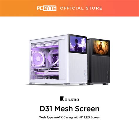 Jonsbo D Mesh Screen Matx Case White Black Shopee Malaysia