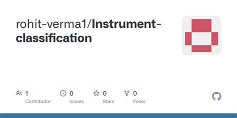 Github Rohit Verma1instrument Classification