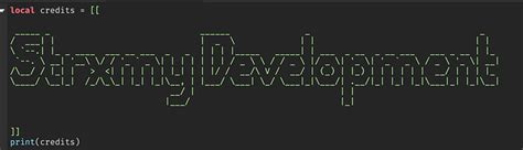 Printing Ascii Art Scripting Support Developer Forum Roblox