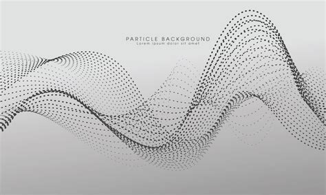 Premium Vector Modern Abstract Particle Wave Background
