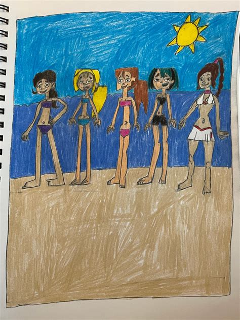 5 Girls Hang Out At The Beach By Disneyuser776 On Deviantart