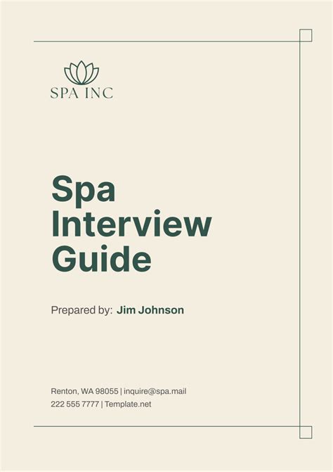 Free Interview Templates To Edit Online