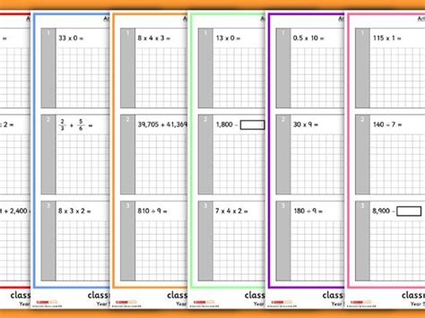 Arithmetic Tests For Year 5 Spring Term 2 Teaching Resources