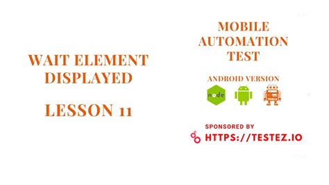 lesson 11 wait element displayed before interacting youtube