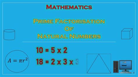 Prime Factorization Of Integers Prime Factorization Of Natural Numbers