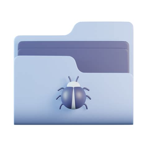 Folder Bug Document Virus Malware File Archive D Illustration Download On Iconfinder