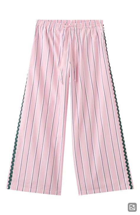 Striped Rickrack Trim Pants Women Nordstrom