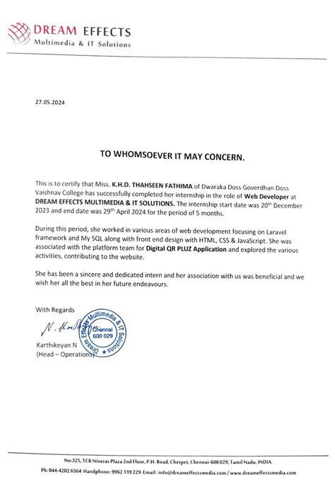 Thahseen Fathima On Linkedin Internship Webdevelopment Php Laravel Careergrowth