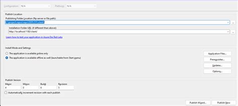 C Net Framework 48 Publish Via Cmd Missing Publishhtm Stack Overflow